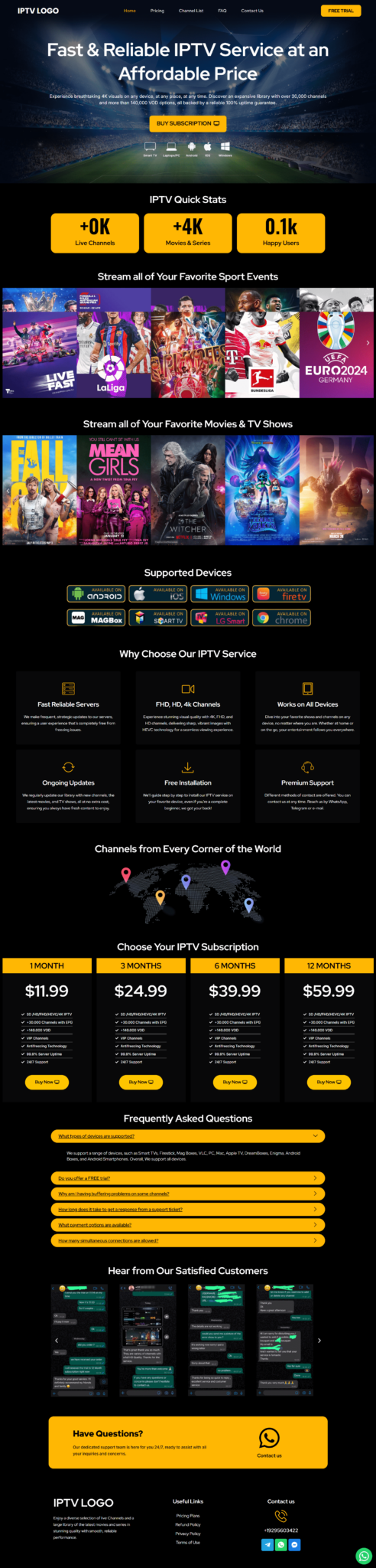 IPTV WordPress Templates